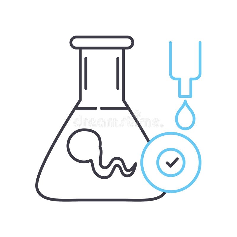 Lab Test Line Icon, Outline Symbol, Vector Illustration, Concept Sign ...