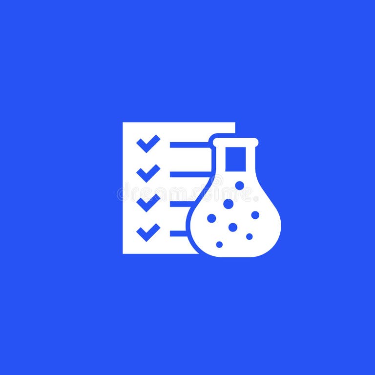 Lab Test Results Vector Icon for Web Stock Vector - Illustration of ...