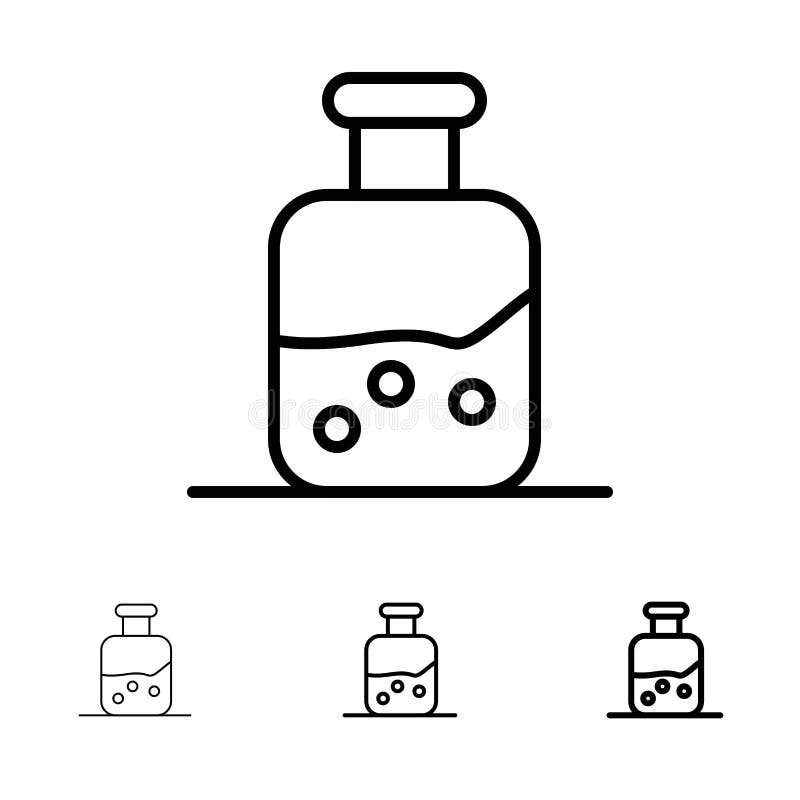Lab, Test, Science, Bottle Business Flat Line Filled Icon Vector Banner ...