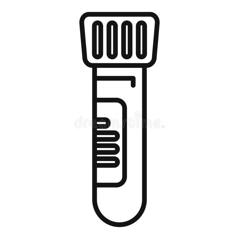 Lab Test Tube Icon Outline Vector. Science Tube Dna Stock Vector ...