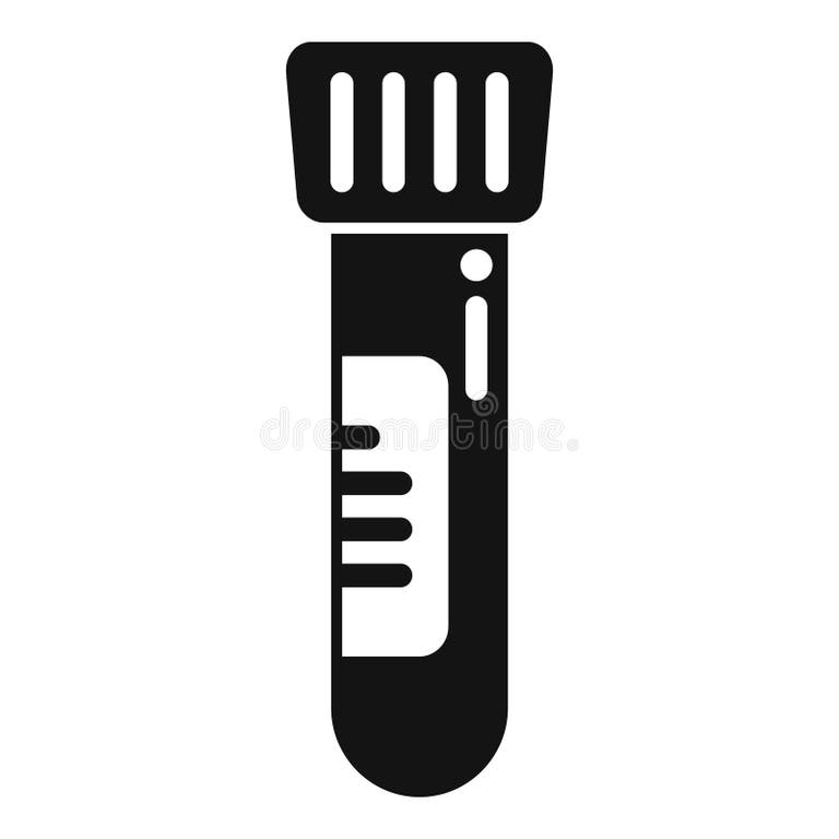 Lab Test Tube Icon Simple Vector. Science Tube Dna Stock Vector ...