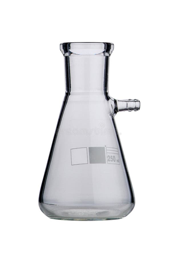 Side Arm Conical Flask Clipart