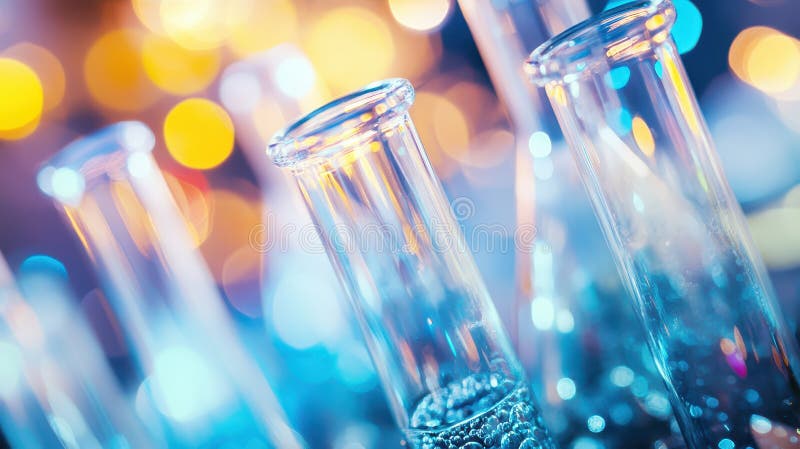 Lab Test Tubes with Liquid Inside Stock Image - Image of analysis ...