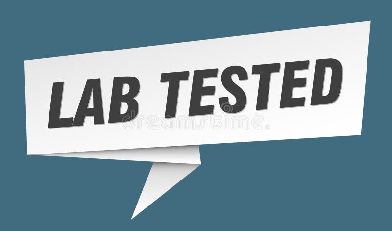 Lab Tested Banner. Lab Tested Speech Bubble, Label, Sticker, Sign ...