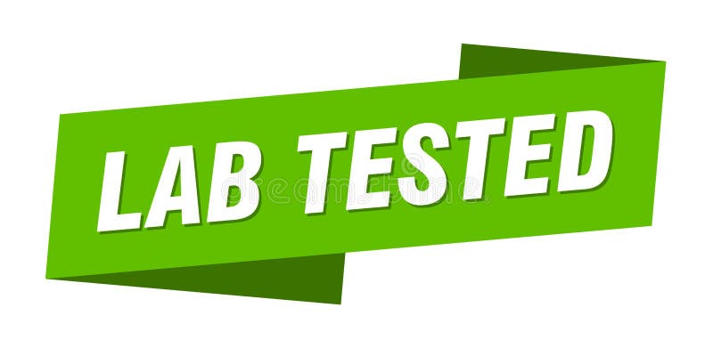 Lab Tested Banner Template. Ribbon Label Sign. Sticker Stock Vector ...