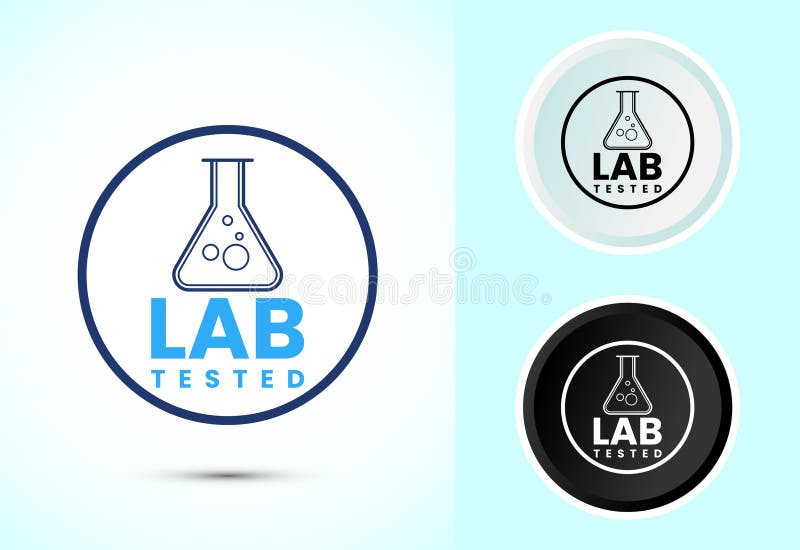 Lab Tested Icon. Laboratory Testing Product Quality Certificate Symbol ...