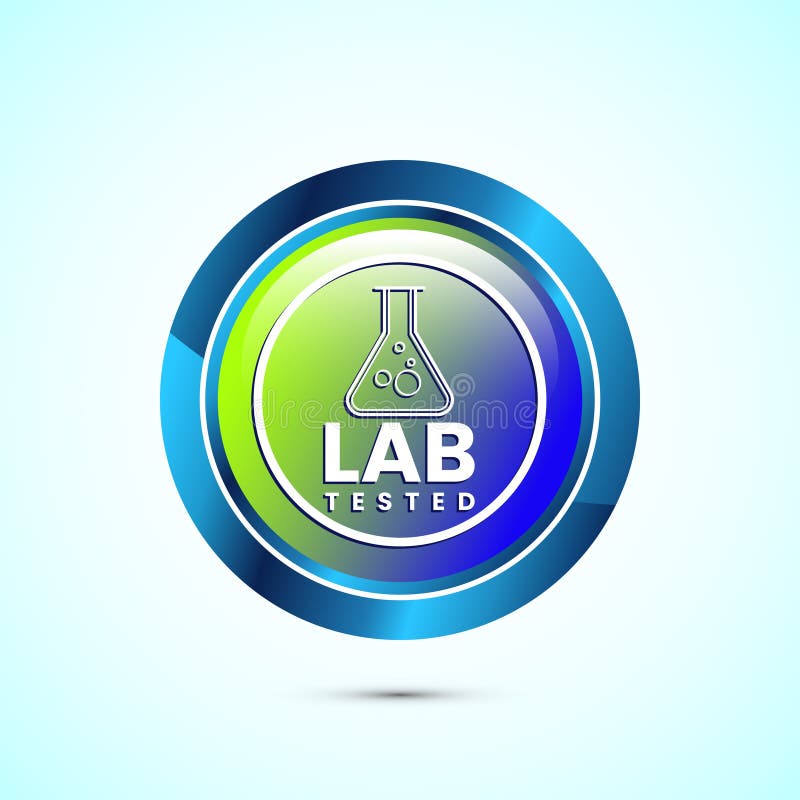 Lab Tested Icon. Laboratory Testing Product Quality Certificate Symbol ...