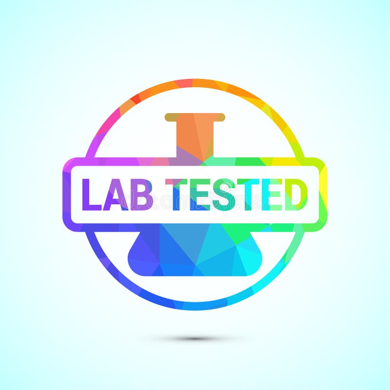 Lab Tested Icon. Laboratory Testing Product Quality Certificate Symbol ...