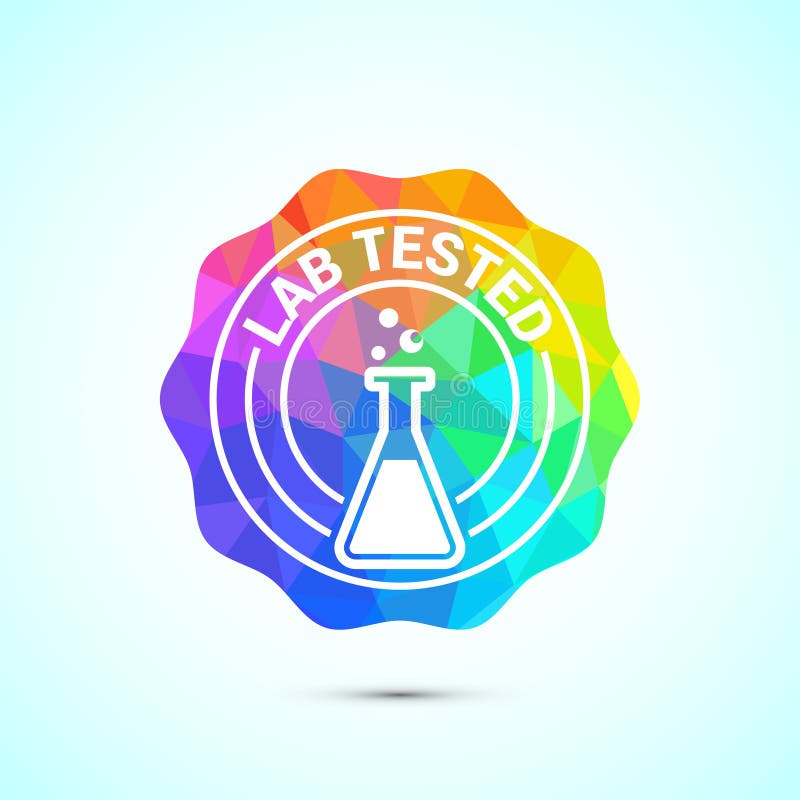 Lab Tested Icon. Laboratory Testing Product Quality Certificate Symbol ...