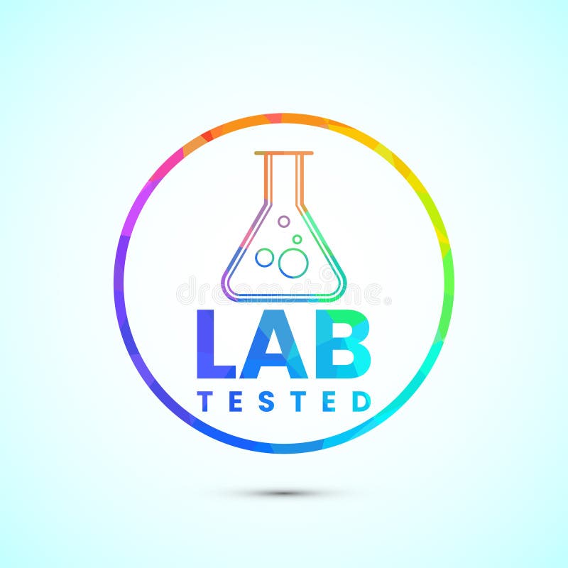 Lab Tested Icon. Laboratory Testing Product Quality Certificate Symbol ...