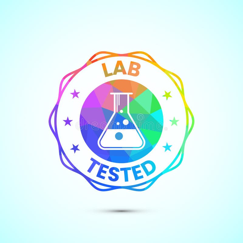 Lab Tested Icon. Laboratory Testing Product Quality Certificate Symbol ...