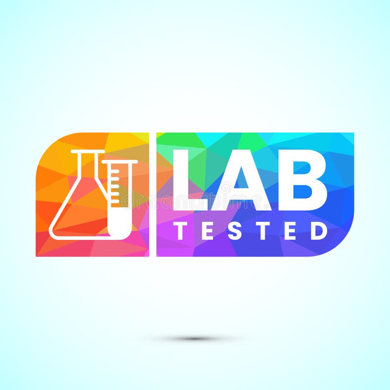 Lab Tested Icon. Laboratory Testing Product Quality Certificate Symbol ...