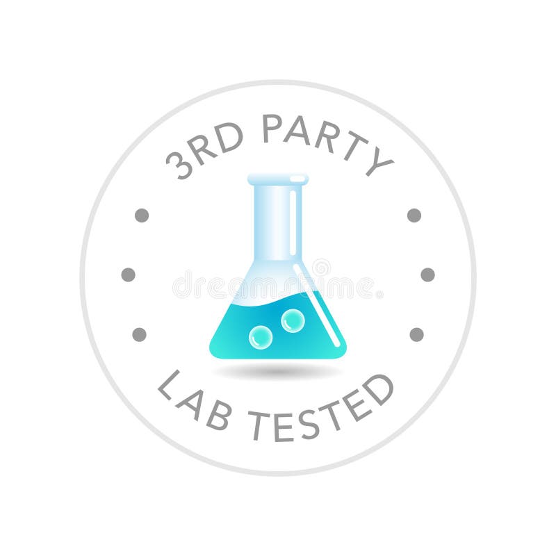 Lab Tested Round Vector Badge Icon Design Stock Vector - Illustration ...