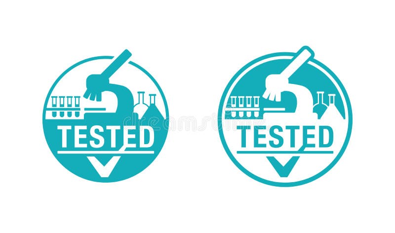 Lab Tested Sign - for Clinically Proven Products Stock Vector ...