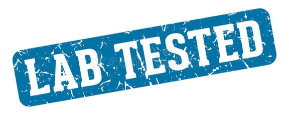 Lab Tested Rectangular Sign. Lab Tested Stamp Stock Illustration ...