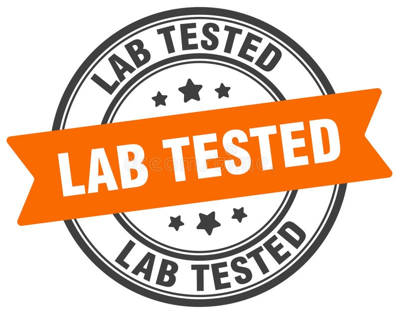 Lab Tested Stamp. Lab Tested Label on Transparent Background. Round ...