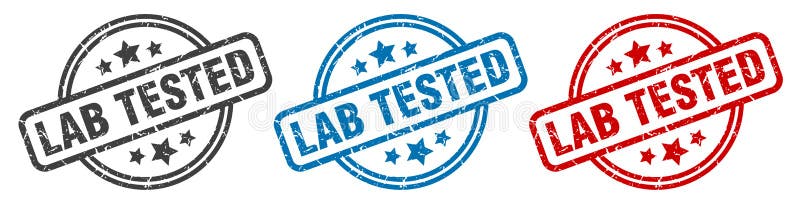 Lab Tested Stamp. Lab Tested Grunge Round Sign Stock Vector ...
