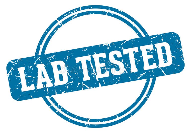 Lab tested stamp stock vector. Illustration of isolated - 360709421
