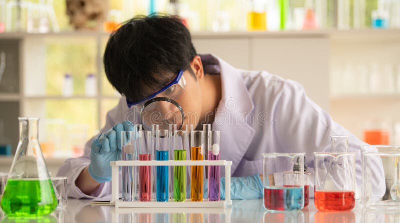 Lab Testing and Analysis Chemical Stock Photo - Image of scientific ...