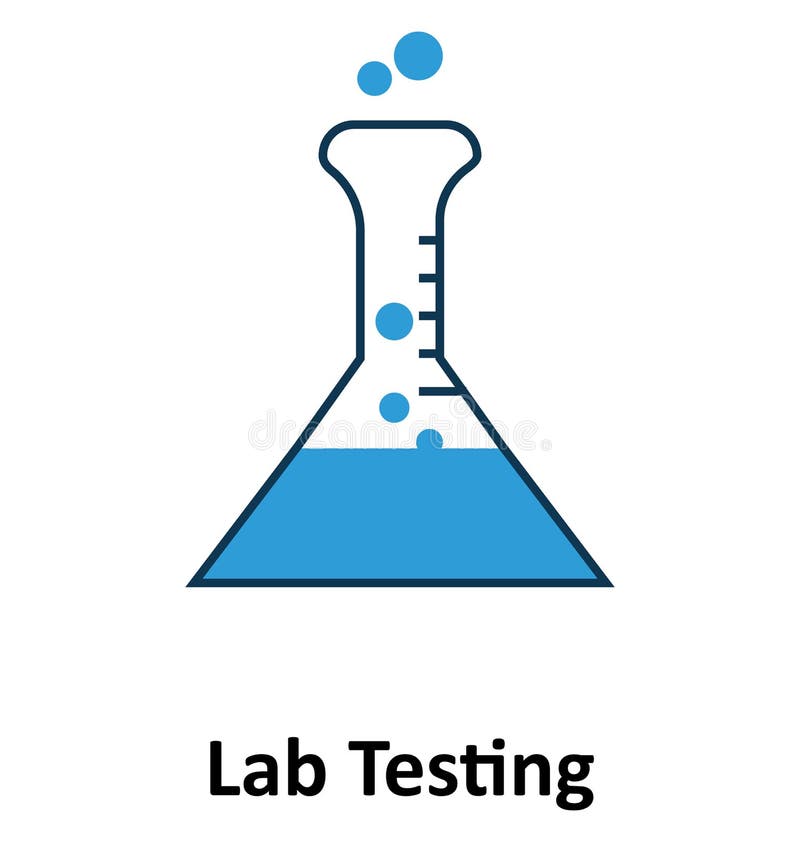 Lab Testing Isolated and Vector Icon for Technology Stock Vector ...