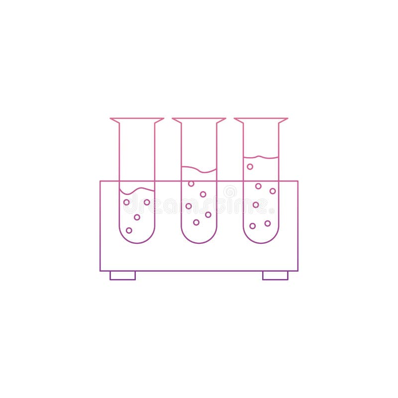 Lab Tests Icon in Neon Style Stock Illustration - Illustration of ...
