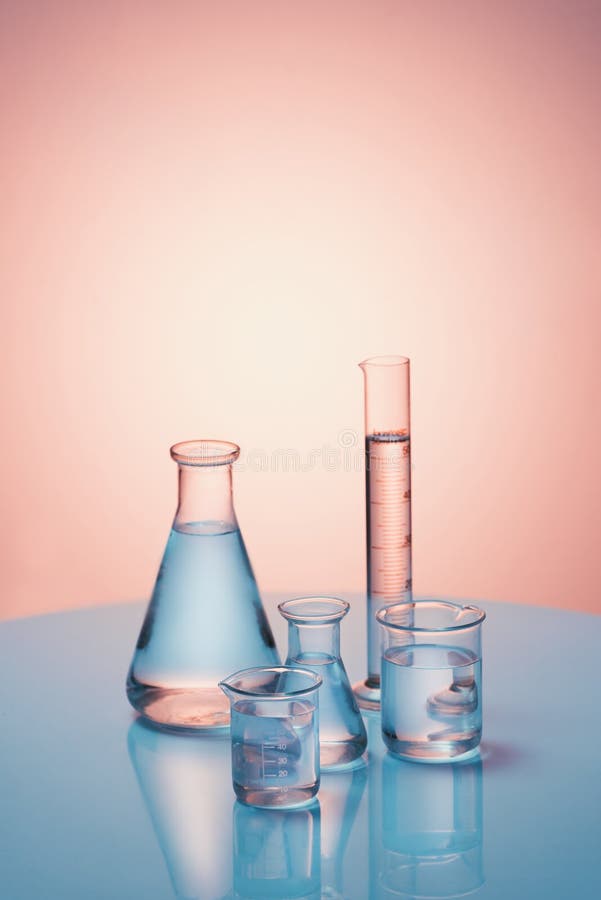 Lab Theme. Science and Medical Background Stock Photo - Image of leaf ...