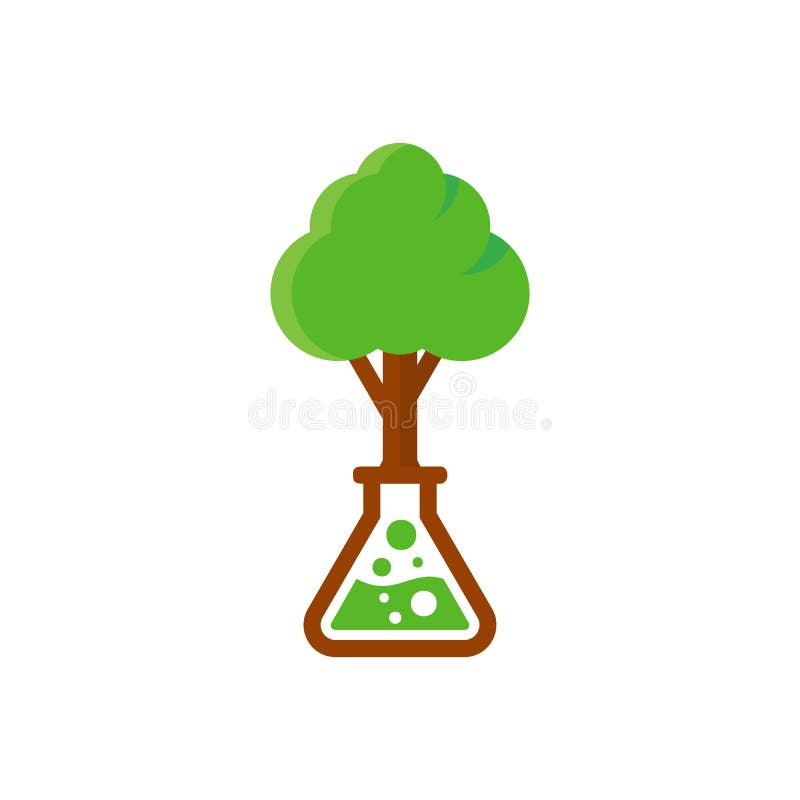 Lab Tree Logo Icon Design stock vector. Illustration of growth - 127865833