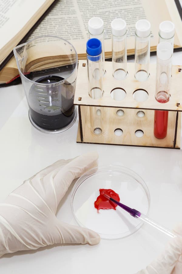 Lab Tube, Eppendorfs with Red Liquid. White Background. Studio Shot ...