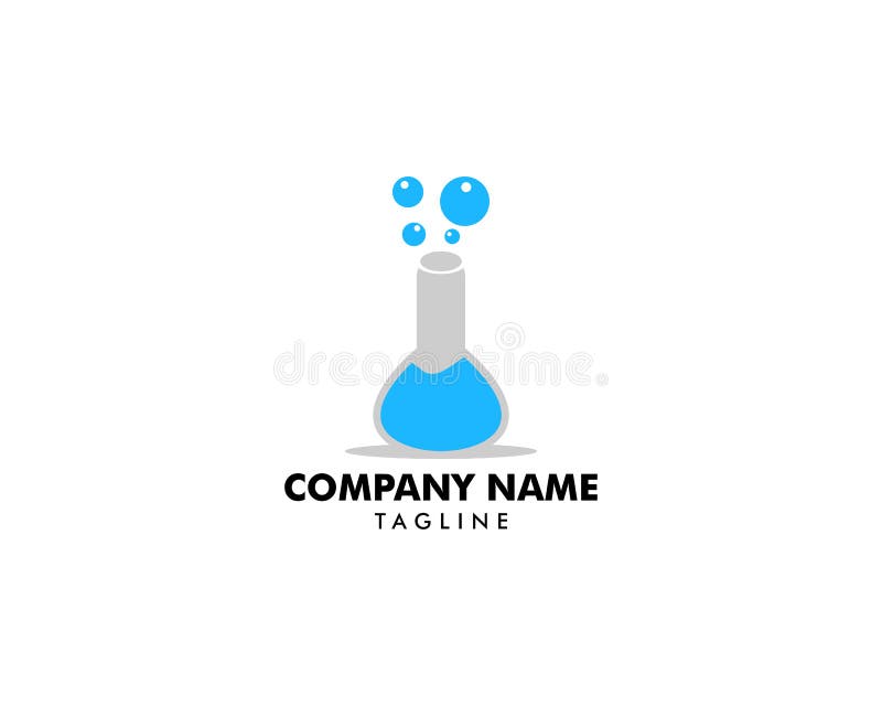 Lab Tube Vector Icon Logo Design Stock Vector - Illustration of logo ...