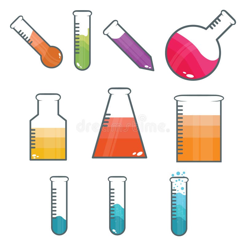 Lab tubes stock vector. Illustration of experimenter - 70619824