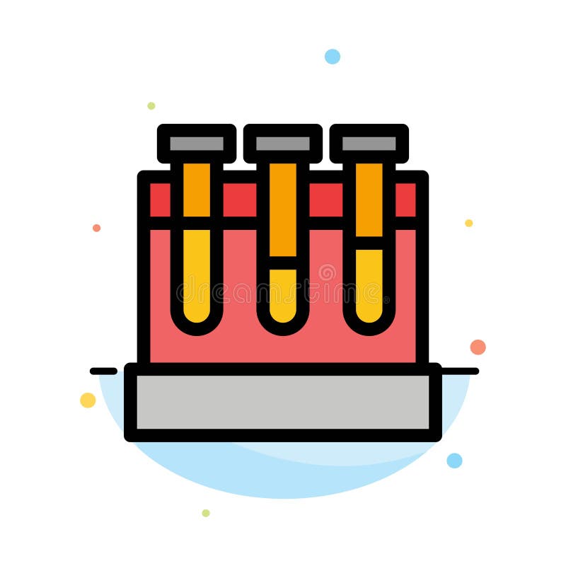 Lab, Tubs, Test, Education Abstract Flat Color Icon Template Stock ...