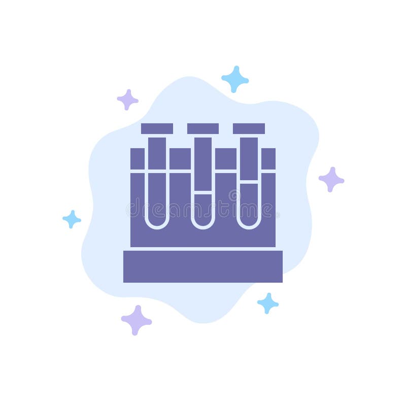 Lab, Tubs, Test, Education Blue Icon on Abstract Cloud Background Stock ...