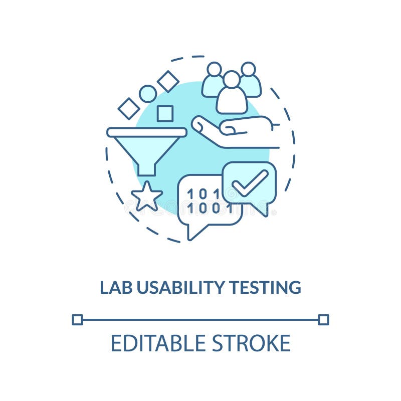 Lab Usability Testing Turquoise Concept Icon Stock Vector ... Lab Usability Testing Turquoise Concept Icon Stock Vector ...