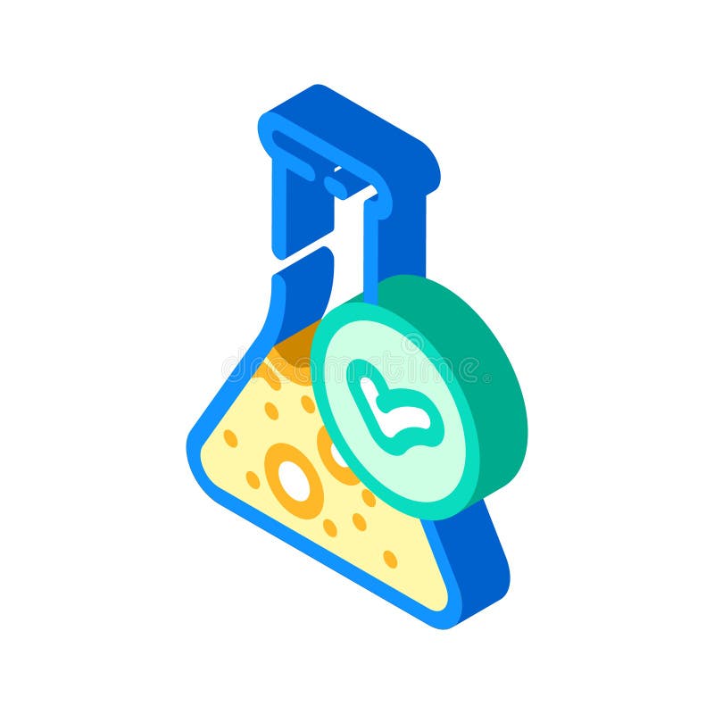 Lab Verified Label Product Caution Isometric Icon Vector Illustration ...