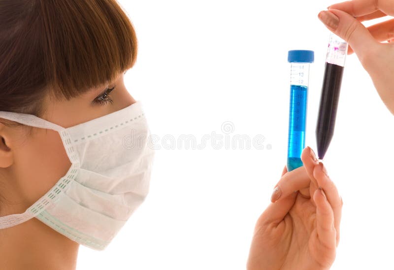Lab work stock image. Image of examine, professional - 11277587