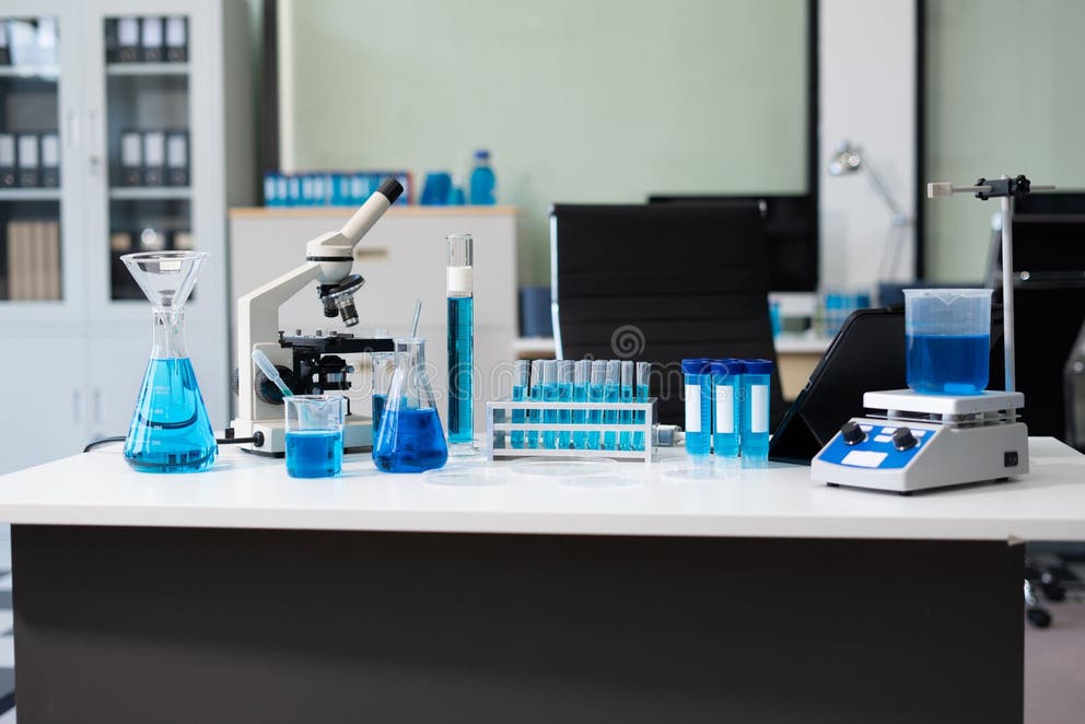 Lab Work, Science Lab Test Tubes, Lab Equipment Stock Image - Image of ...