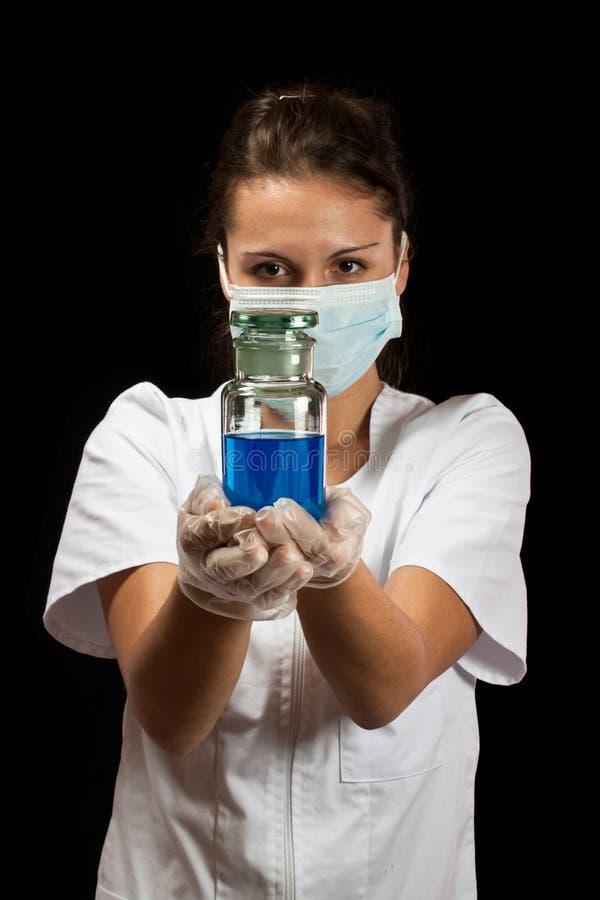 Lab worker stock image. Image of medicine, flask, measure - 17473075