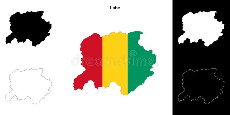 Labe outline map stock vector. Illustration of labe - 356530281