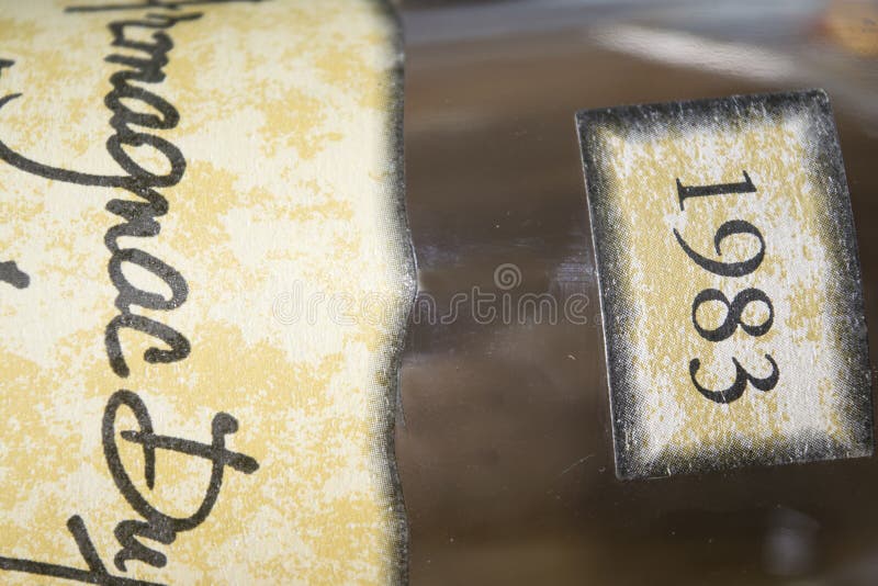 Label of an aged armagnac stock image. Image of french - 58994509