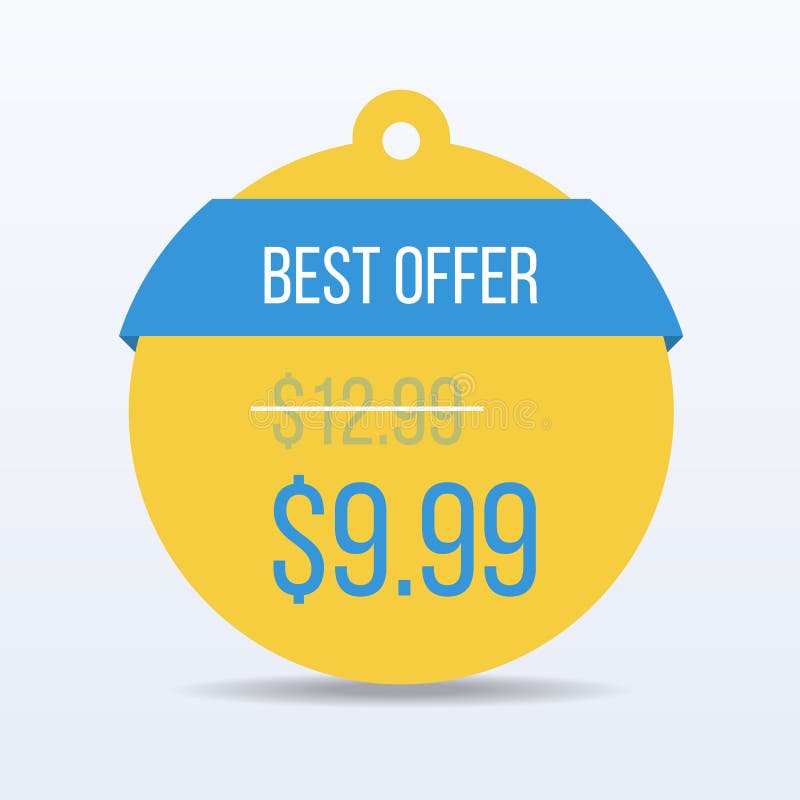 Label, Badge, Sale Sticker, Circle Price Tag Circle. Editable Vector ...