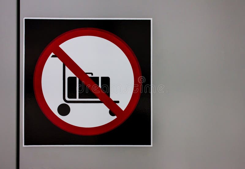 Label Ban cart stock image. Image of dumping, environment - 33176309