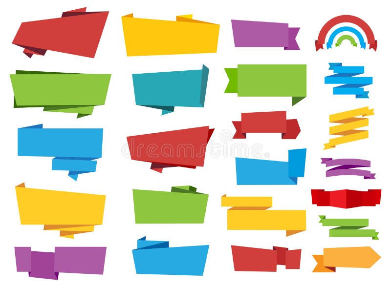 Label Banner Ribbon Vector stock vector. Illustration of color - 77201860