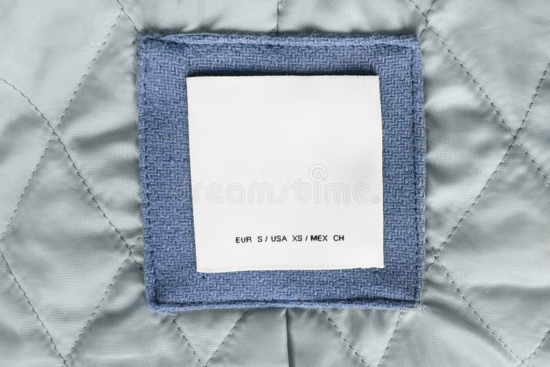 Slim Fit Text or Tag Word Sign and Label Stock Photo - Image of ...