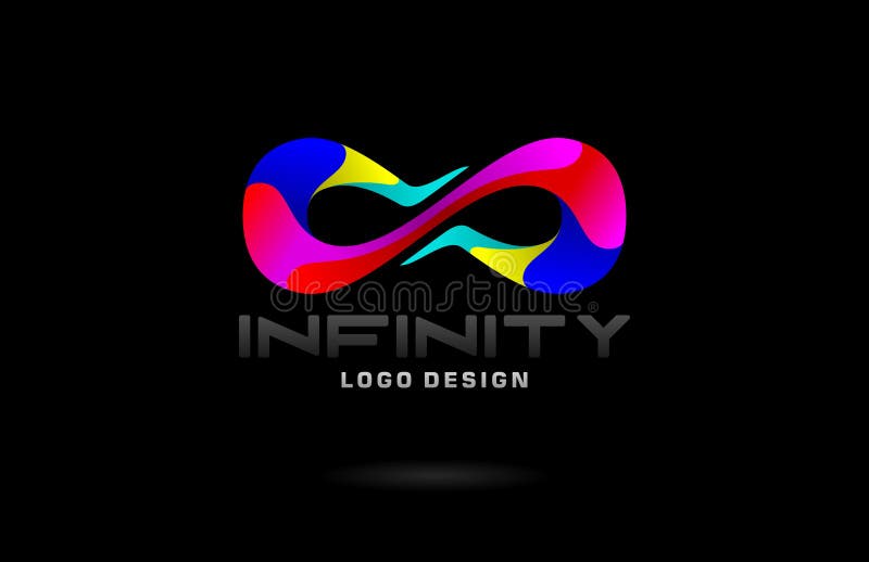Infinity Symbol Infinitely Logo Template Stock Vector - Illustration of ...