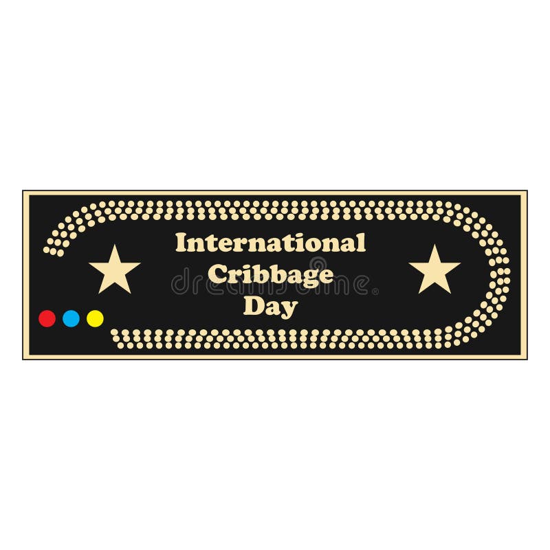 Label for Card Game Cribbage Stock Illustration - Illustration of ...