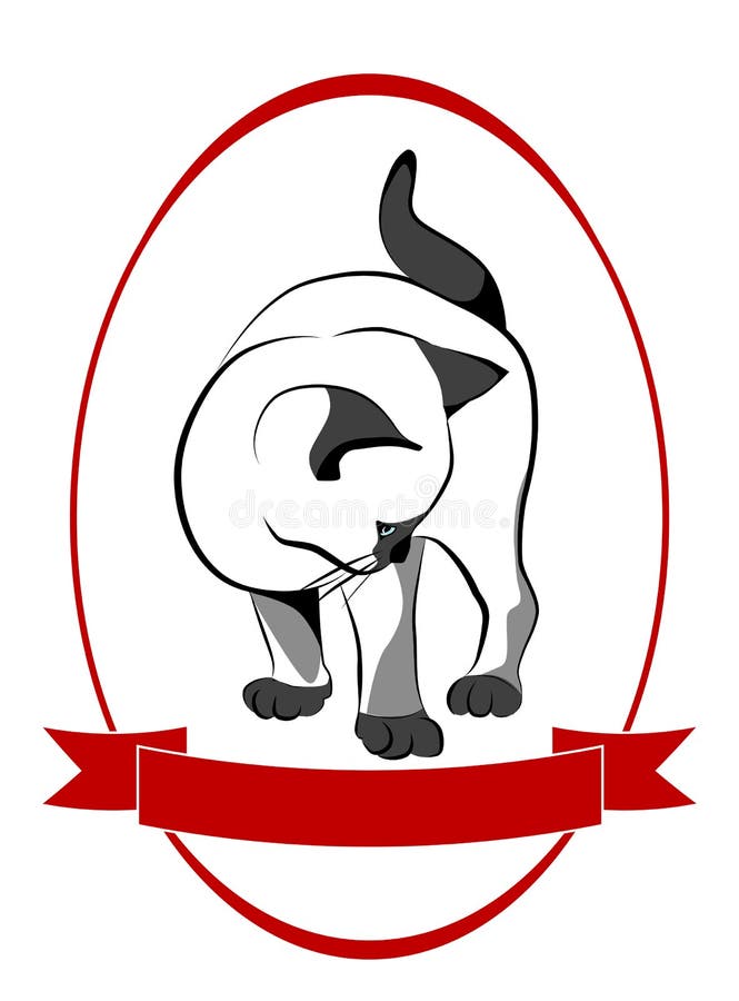 Label for cats products stock vector. Illustration of kitty - 21492068