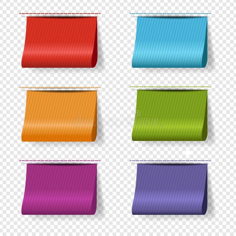 Label on Clothes Set Isolated Transparent Background Stock Vector ...