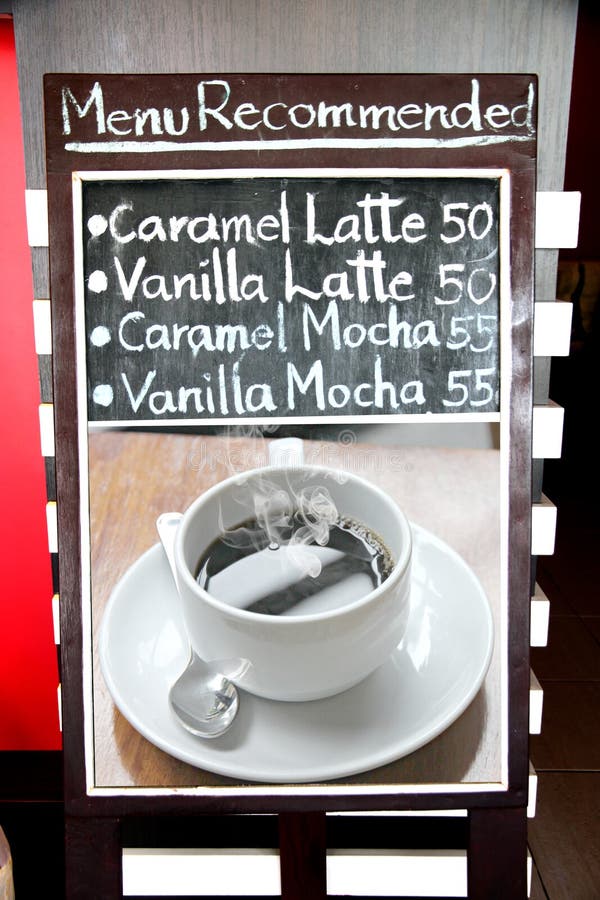 Label coffee menu list. stock photo. Image of coffee - 33346748