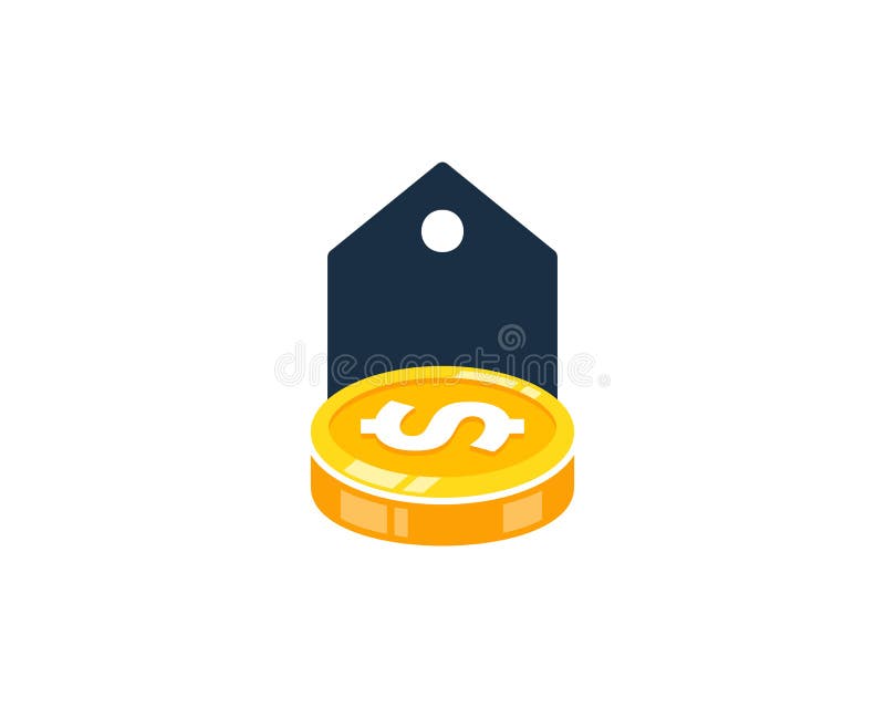 Label Coin Logo Icon Design Stock Vector - Illustration of business ...