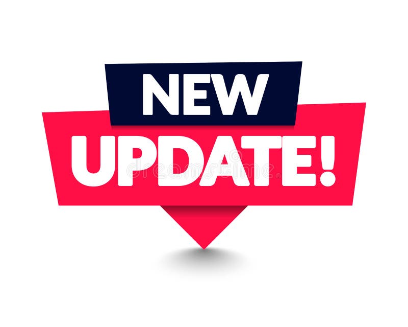 Vector Illustration New Update Speech Bubble Pin Stock Vector ...